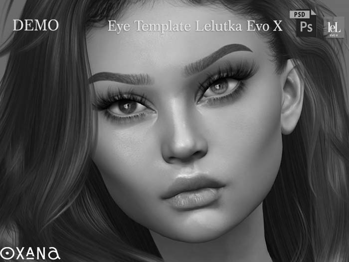 Second Life Marketplace Oxana Eye Texture Kit Lelevox Demo 9133